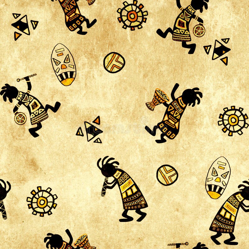 African national patterns stock illustration. Illustration of community ...