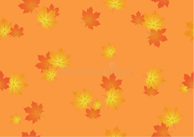 Seamless Background from Autumn Maple Leaves Stock Vector ...