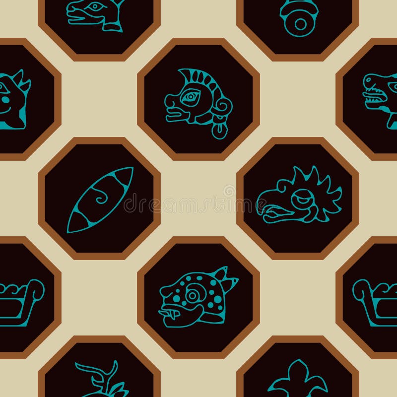 Aztec Glyphs Stock Illustrations – 220 Aztec Glyphs Stock Illustrations ...