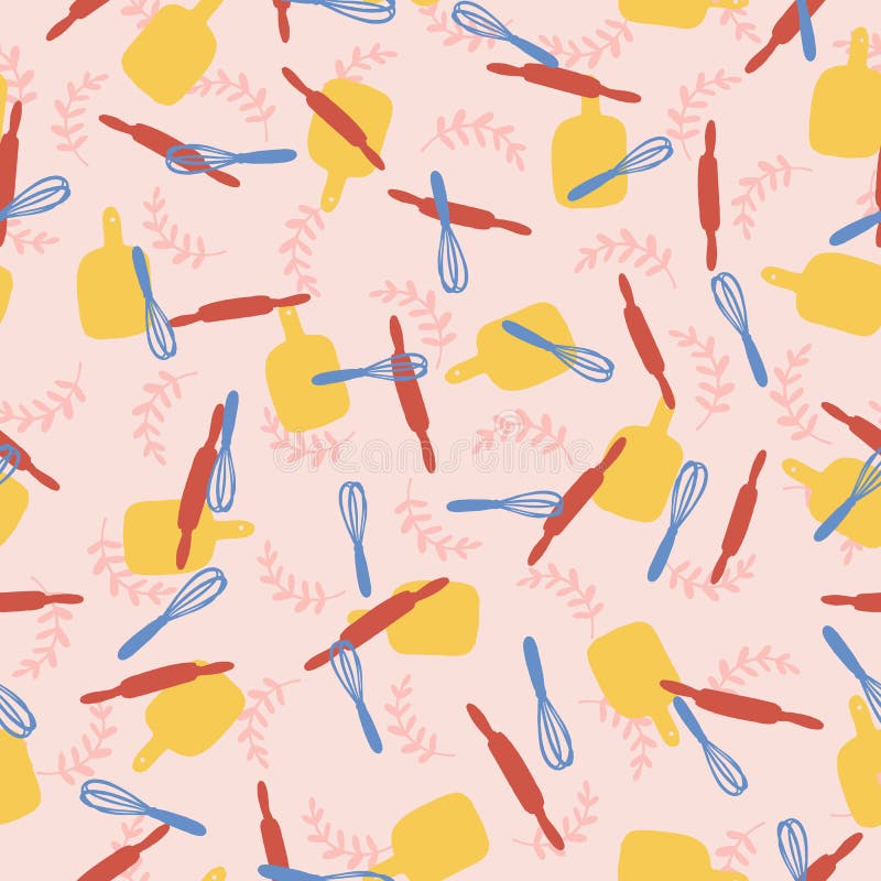 Seamless Background Bakery, Cafe Stock Vector - Illustration of kitchen ...