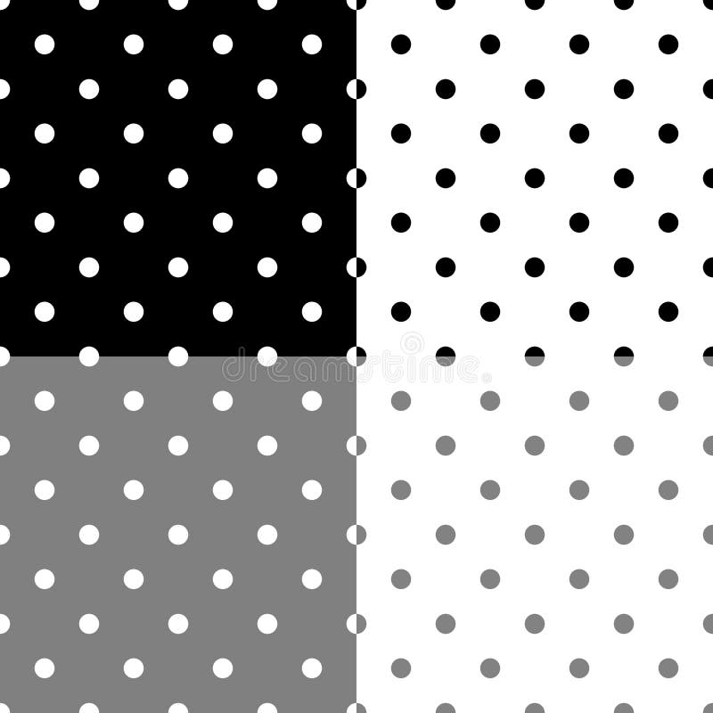 Seamless Background with Big Polka Dot Pattern Stock Vector ...