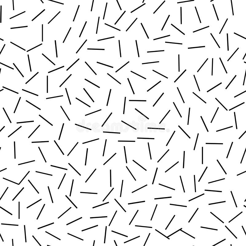Seamless Background. Black White Background, Random Abstract Line ...