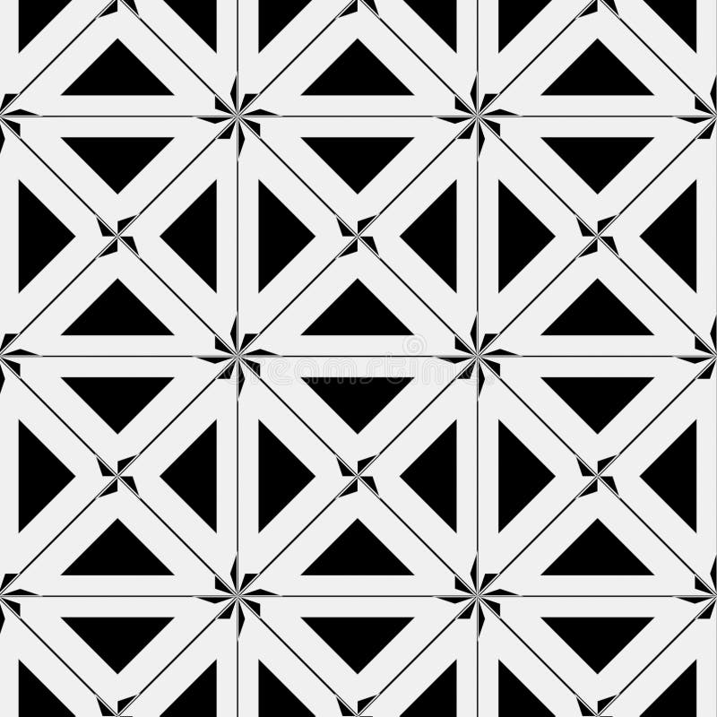 Seamless Background of Black and White Repeating Patterns. Stock ...