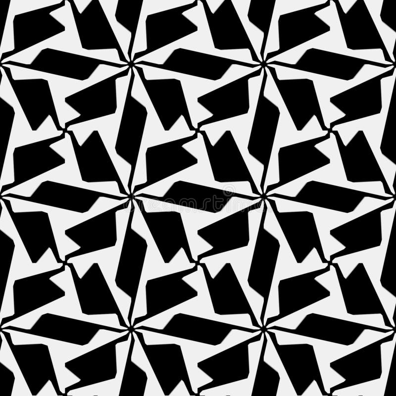 Seamless Background of Black and White Repeating Patterns. Stock ...