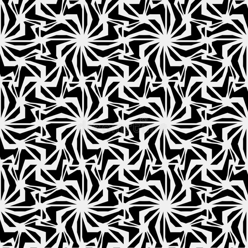Seamless Background of Black and White Repeating Patterns. Stock Photo ...