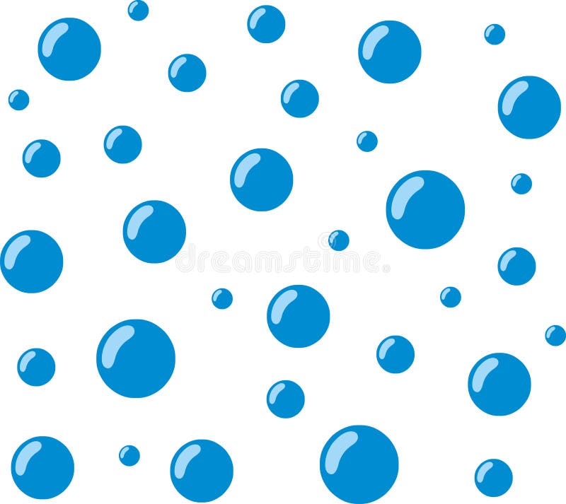 Seamless Background with Bubbles Stock Vector - Illustration of drops ...