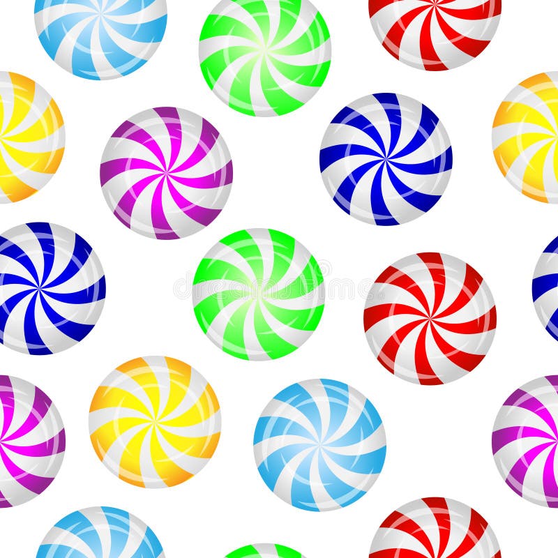 Seamless Background with Candies Stock Vector - Illustration of vector ...