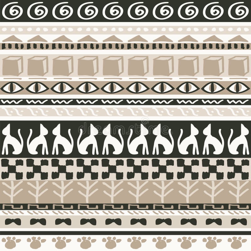 Background with cats stock vector. Illustration of drawing - 124409728