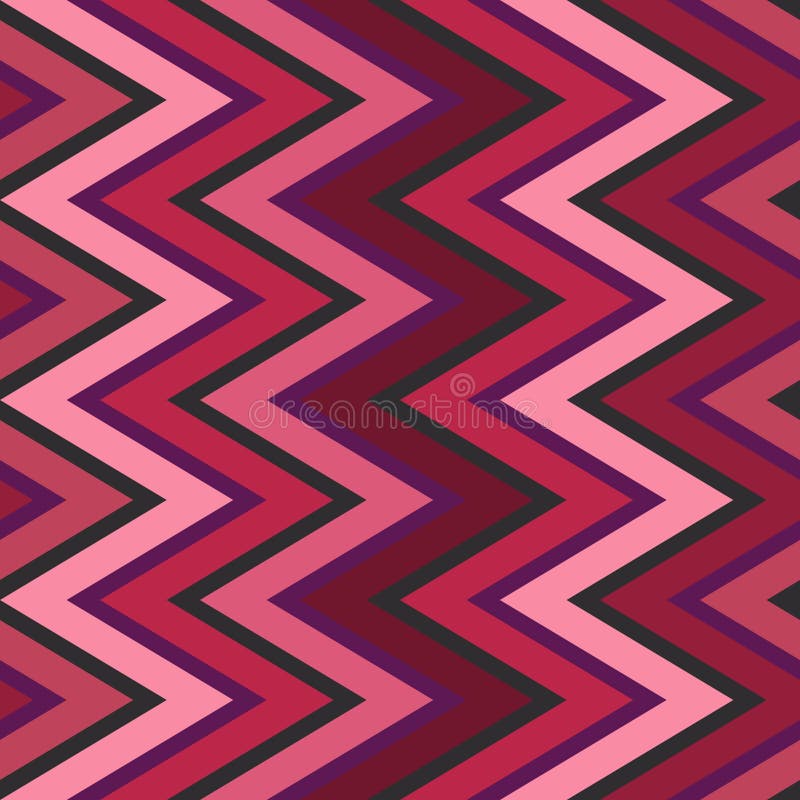 Seamless Background Chevron Pattern Viva Magenta 4 Stock Vector ...
