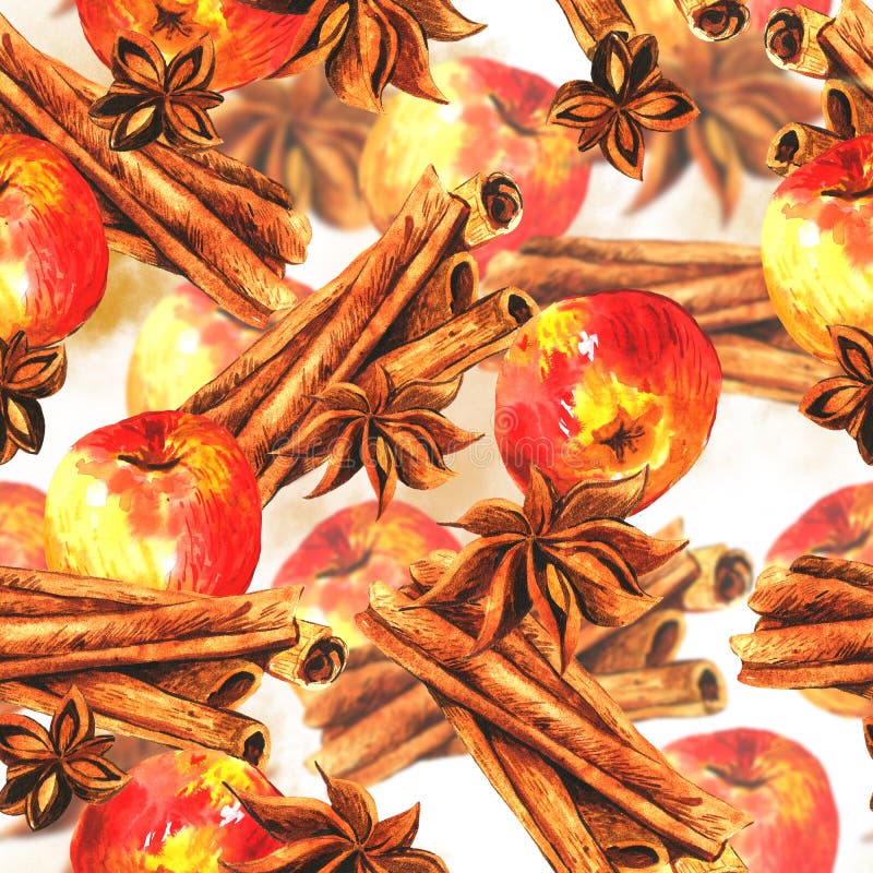 Cinnamon Apples Stock Illustrations – 7,662 Cinnamon Apples Stock ...