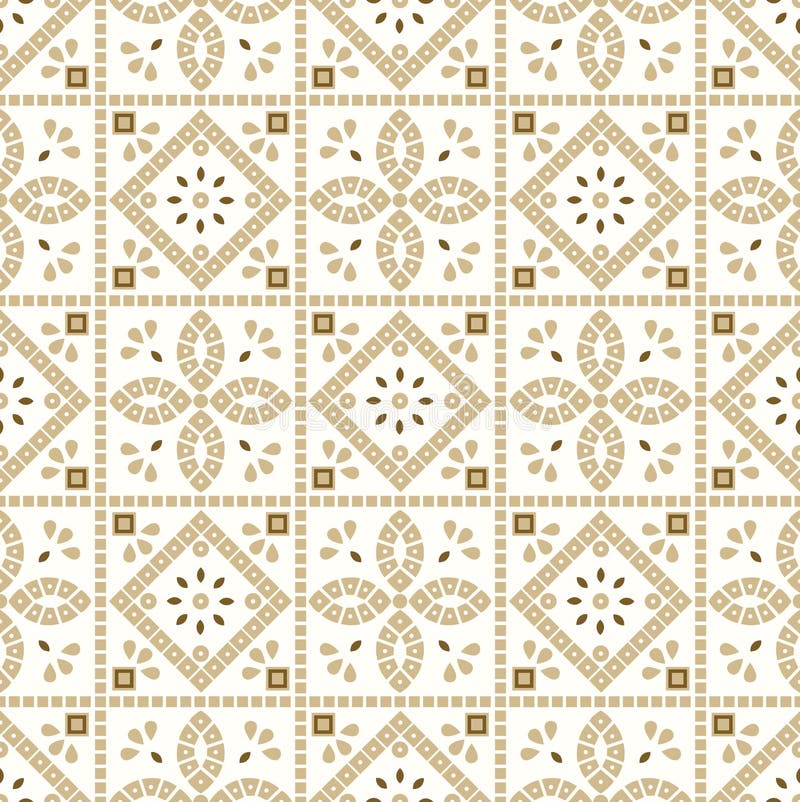Middle Eastern Tile Pattern Stock Illustration - Illustration of ...
