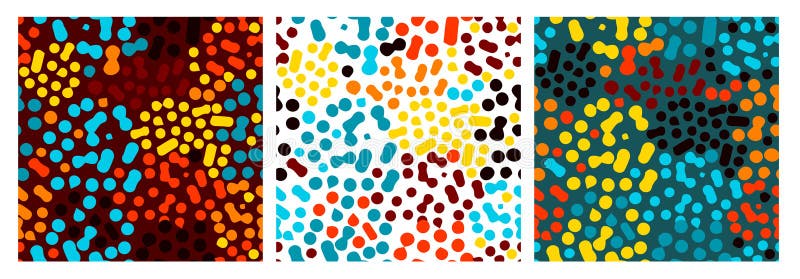 Seamless Background of Colored Dots. Vector Illustration Stock Illustration - Illustration of ...