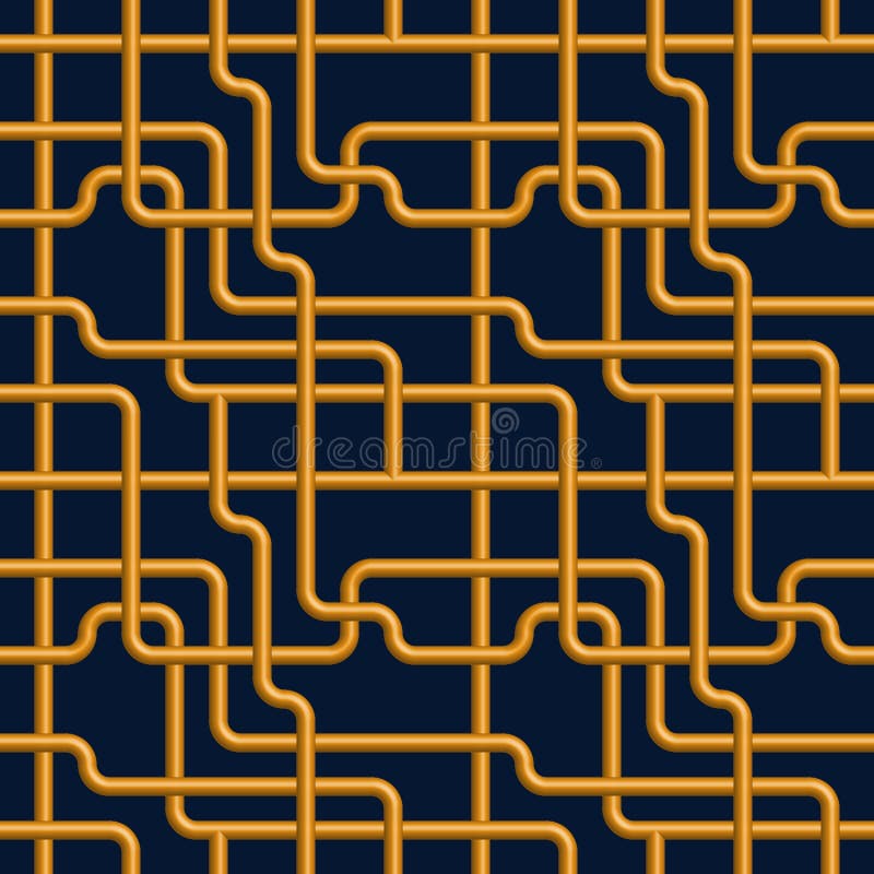 Seamless Background of Copper Pipes Stock Vector - Illustration of ...