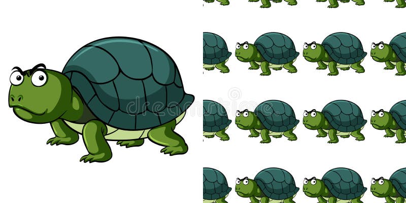 Angry turtle stock vector. Illustration of slow, safari - 12372343