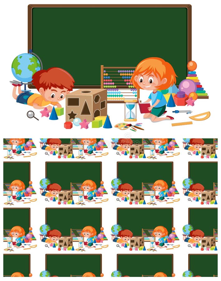 Classroom Patterns Stock Illustrations – 143 Classroom Patterns Stock ...