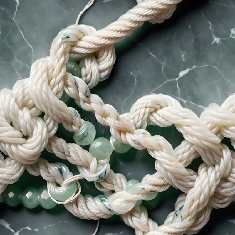 Seamless Background Macrame, Ropes, Knots. Seamless Pattern Connecting ...
