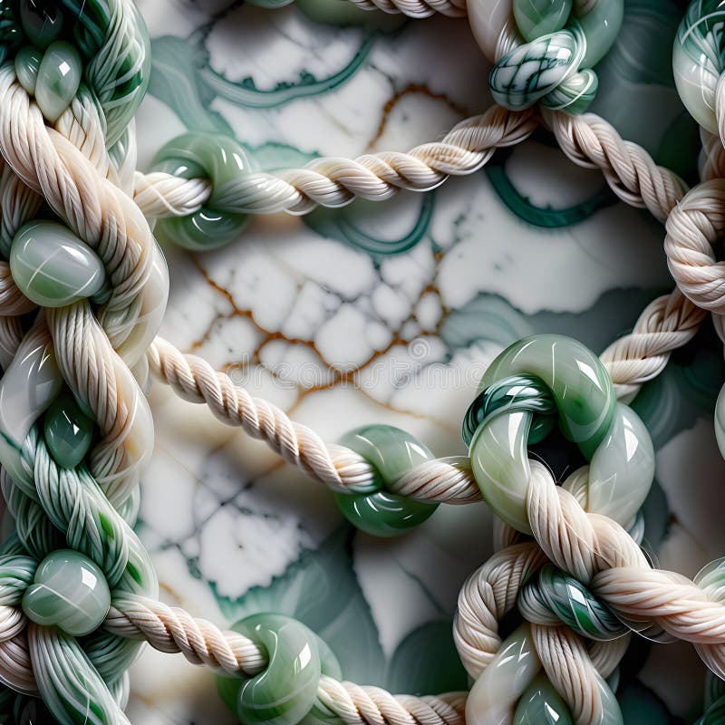 Seamless Background Macrame, Ropes, Knots. Seamless Pattern Connecting ...