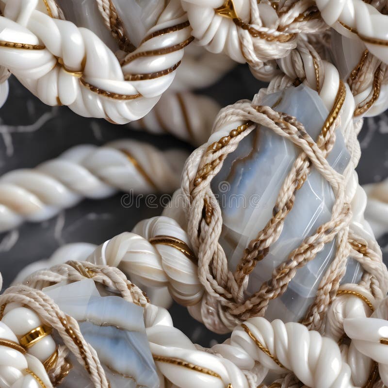 Seamless Background Macrame, Ropes, Knots. Seamless Pattern Connecting ...