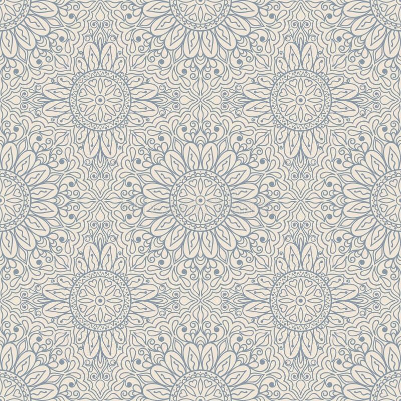 Seamless Background Eastern Style Pattern Stock Vector - Illustration ...