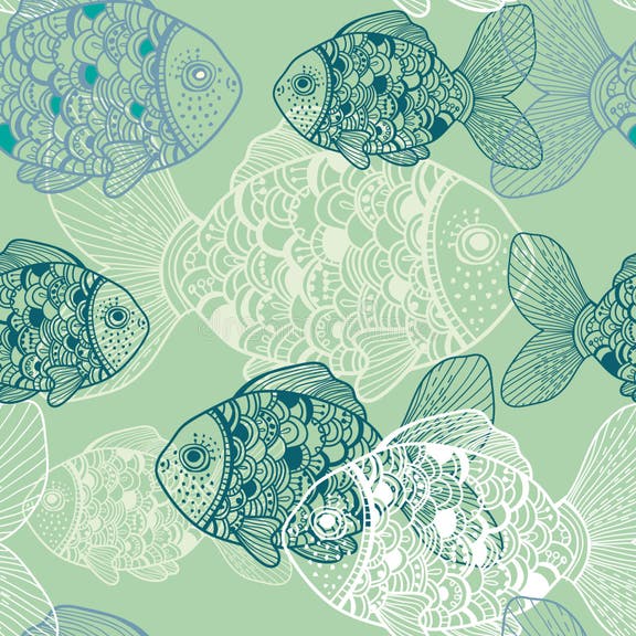 16+ Seamless retro fish background Free Stock Photos - StockFreeImages
