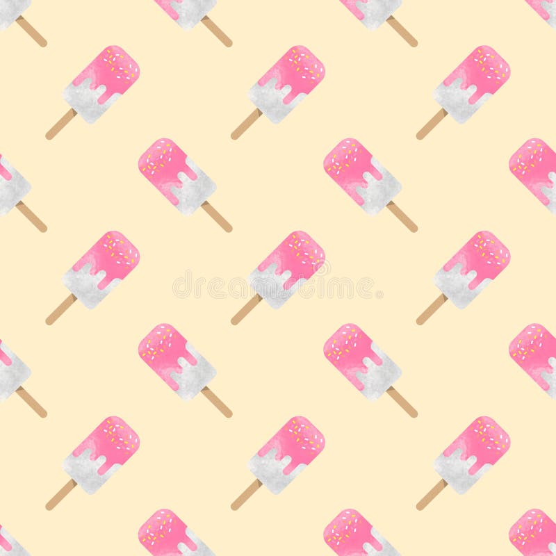 A Seamless Background Image Colorful Watercolor Texture Popsicle P ...