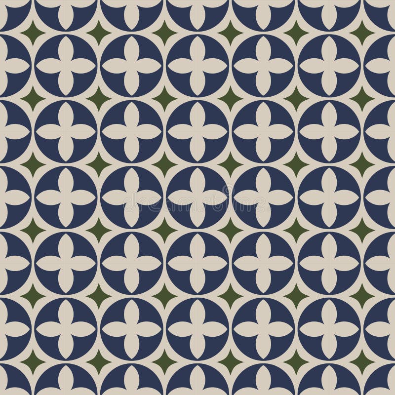 Seamless Background Image of Vintage Round Diamond Geometry Pattern ...