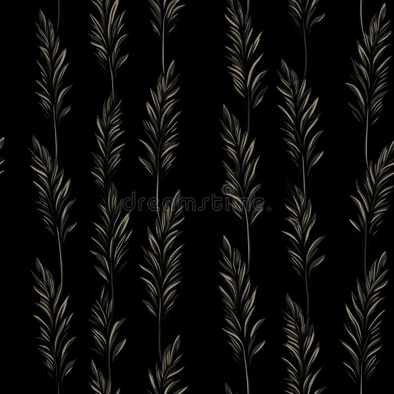 Seamless Background with Individual Dark Fall Wheat Patterns Stock ...