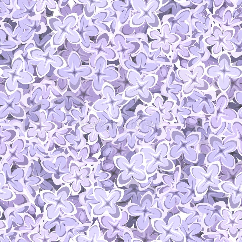 Background with Lilac Flowers. Vector Illustration. Stock Vector ...