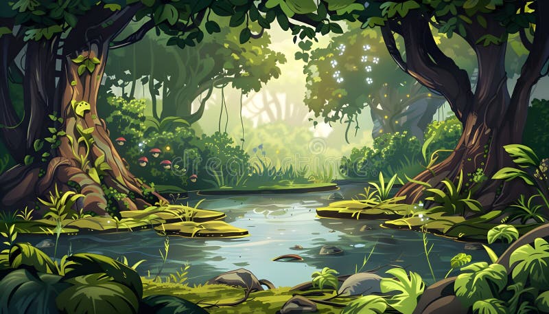 Swamp Game Background Stock Illustrations – 784 Swamp Game Background ...