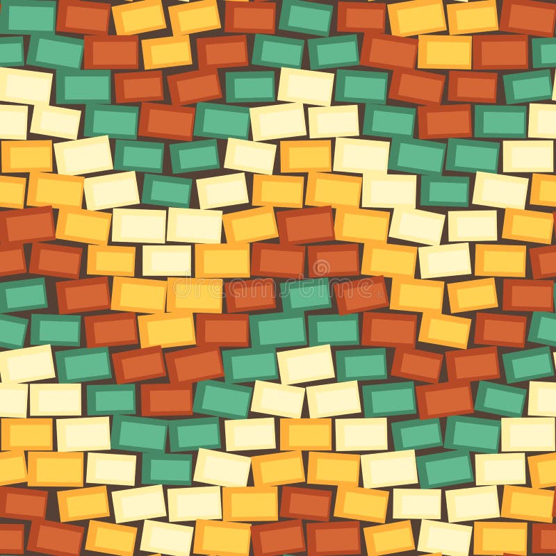 Colorful Bricks Wall Background Stock Vector - Illustration of colors ...