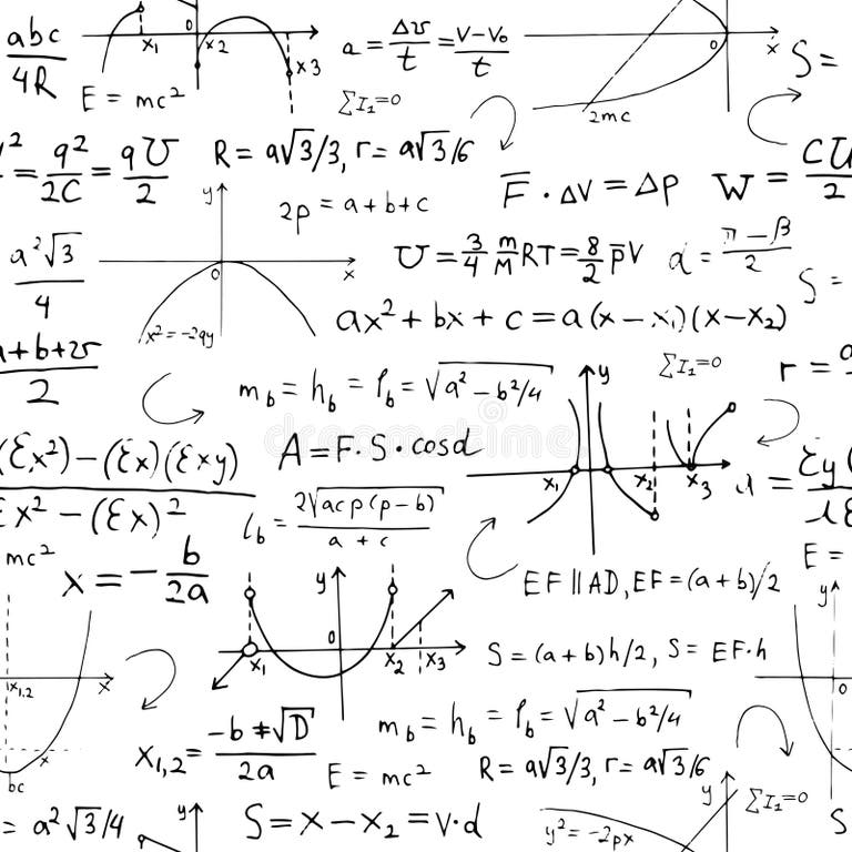 Seamless Background Math Formulas Stock Illustrations – 1,023 Seamless ...