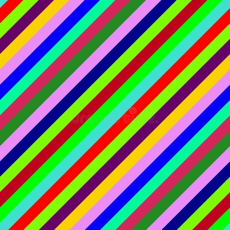 4 Colored Diagonal Lines Seamless Pattern Stock Vector - Illustration ...