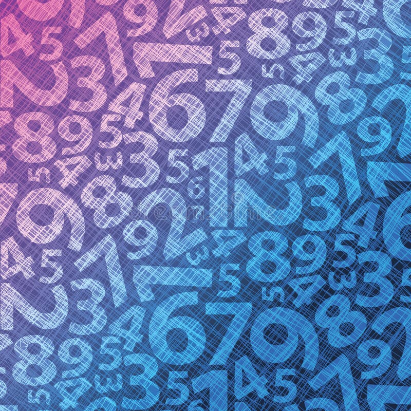 Seamless Background with Numbers Stock Vector - Illustration of math ...