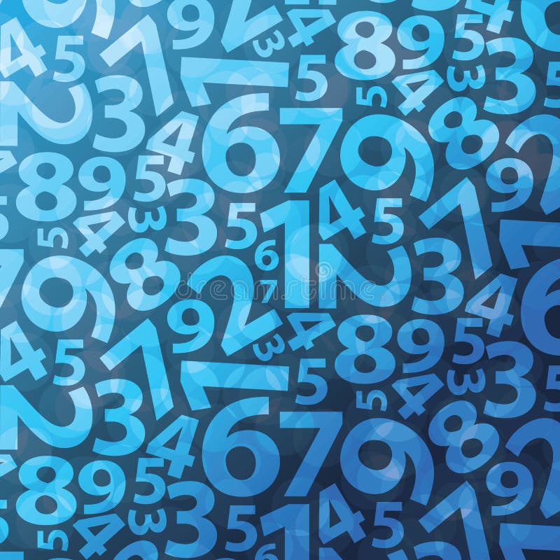 Seamless Background with Numbers Stock Vector - Illustration of mesh ...
