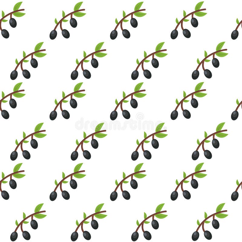 Seamless Background With Olives Stock Vector - Illustration of leaf ... Seamless Background With Olives Stock Vector - Illustration of leaf ...