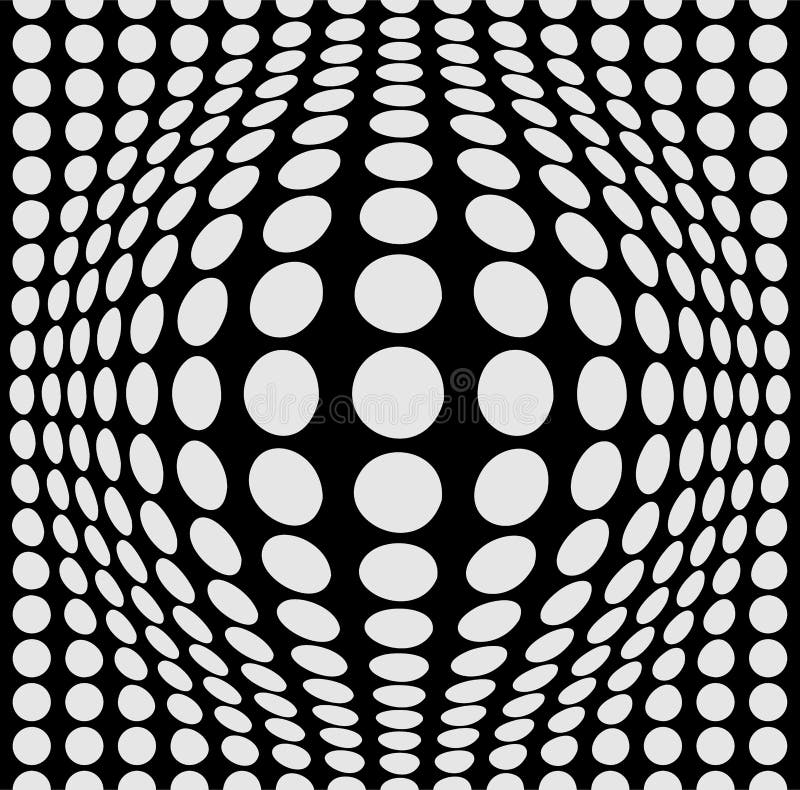 Optical Illusion on Transparent Background.Abstract Background with ...