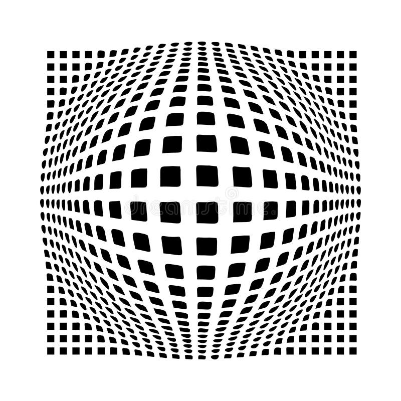 Optical Illusion on Transparent Background.Abstract Background with ...