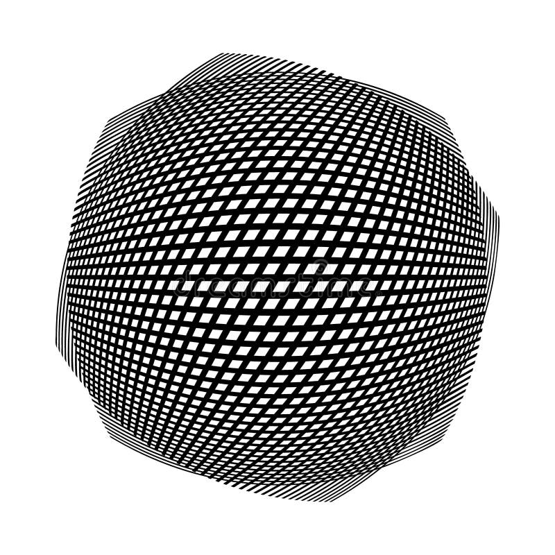 Illustration of the Dots - Optical Illusion on Transparent Background ...