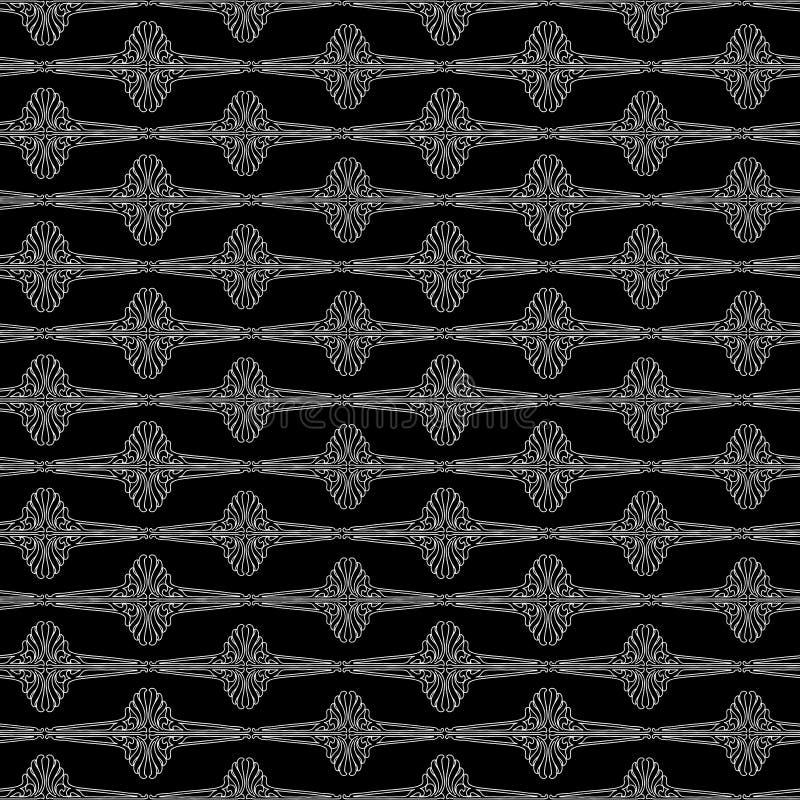 Seamless Background of Outlines Design Vintage Elements Stock Vector ...