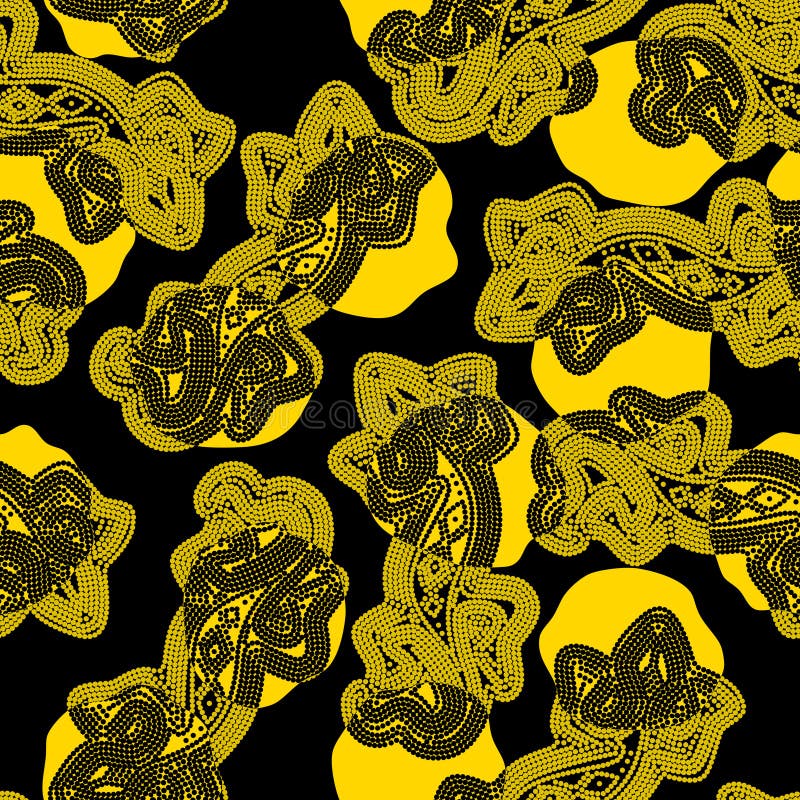 Yellow tribal background stock illustration. Illustration of contrast ...