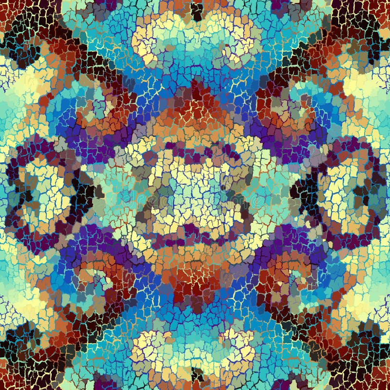 Seamless Grunge Abstract Square Pattern. Paint Grunge Cracks. Stock ...