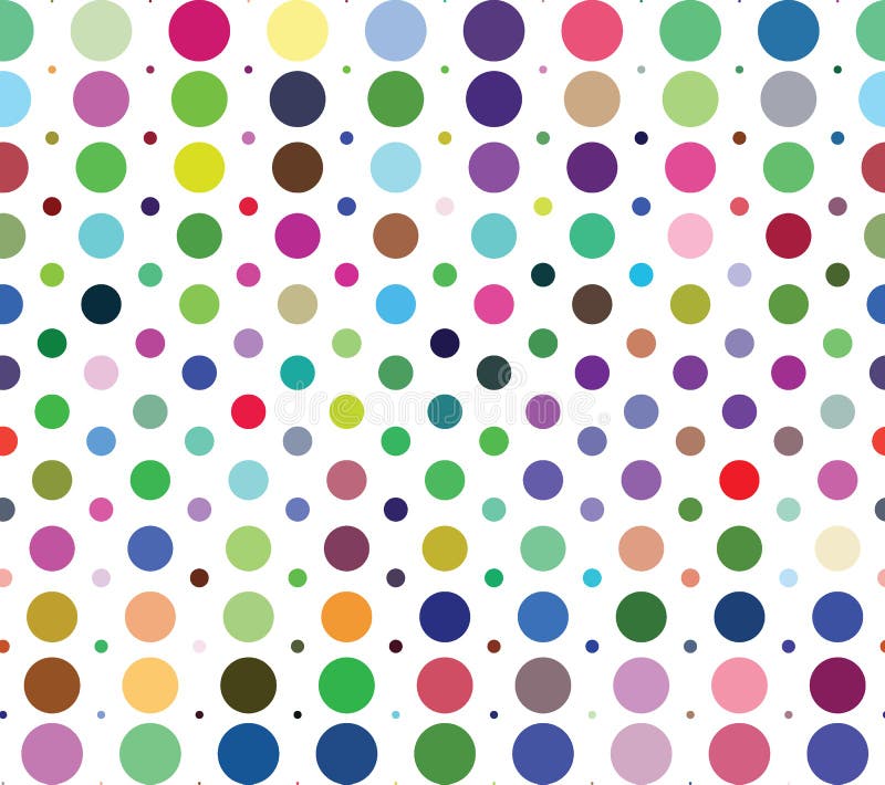 Seamless Background Pattern with Dots Stock Vector - Illustration of ...