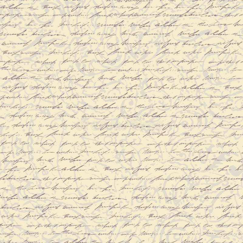 Vintage Inscriptions Pattern. Seamless Background. Vector Image. Stock ...