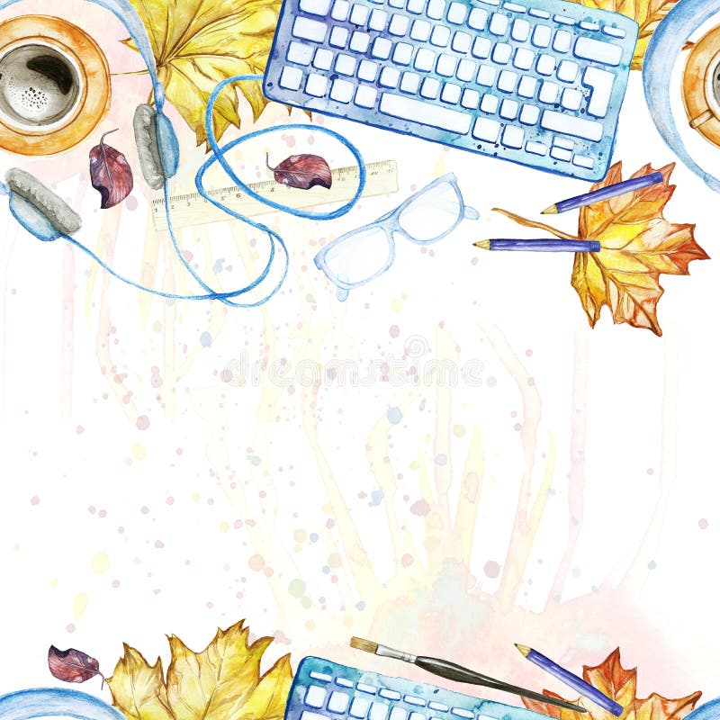 Watercolor Computer Keyboard Stock Illustrations – 1,813 Watercolor ...