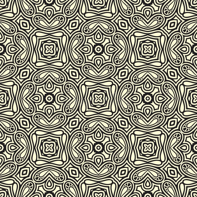 Seamless Abstract Design Pattern Black N White.Minimilistic Ornamental ...