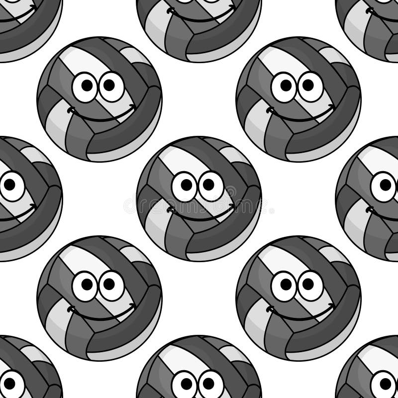 Seamless Background Pattern of a Volleyball Stock Vector - Illustration ...