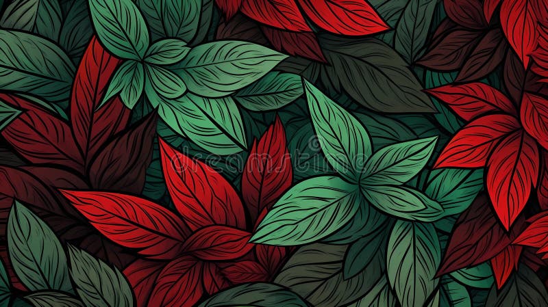 Seamless Background Picture with Leaf Pattern, Leaves, Trees, Tree ...