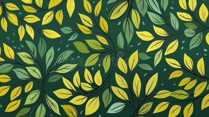 Seamless Background Picture with Leaf Pattern, Leaves, Trees, Tree ...