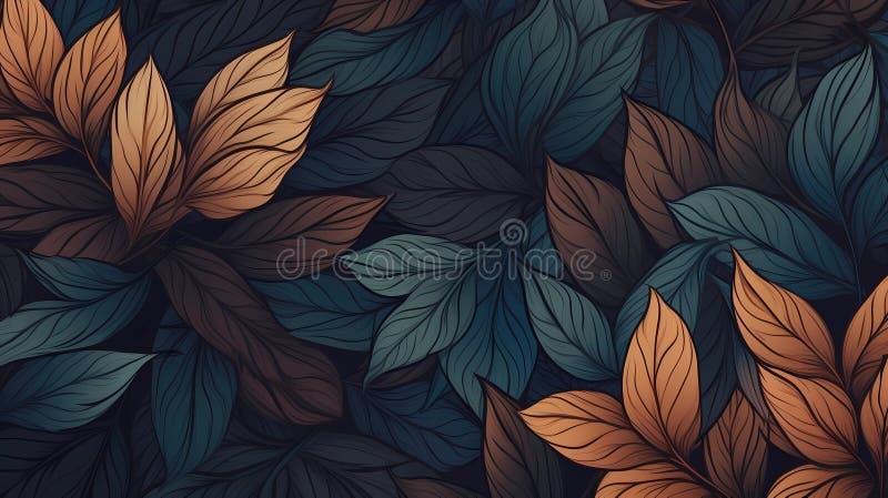 Seamless Background Picture with Leaf Pattern, Leaves, Trees, Tree ...