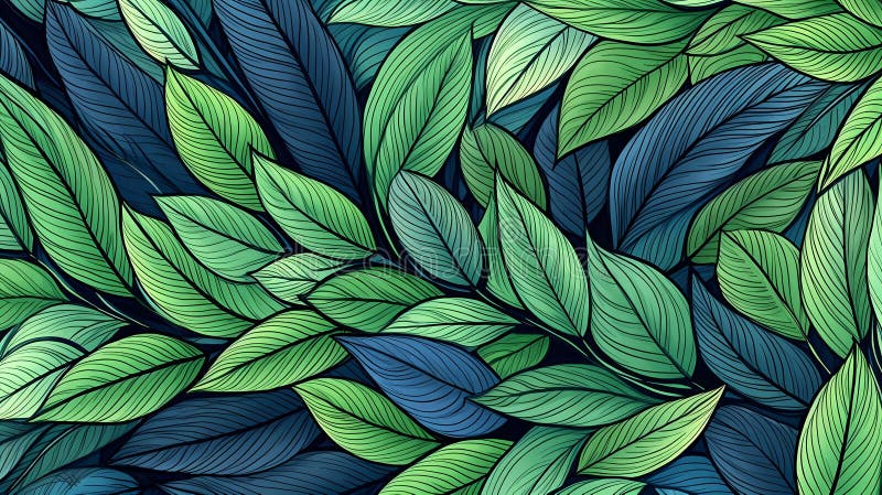 Seamless Background Picture with Leaf Pattern, Leaves, Trees, Tree ...